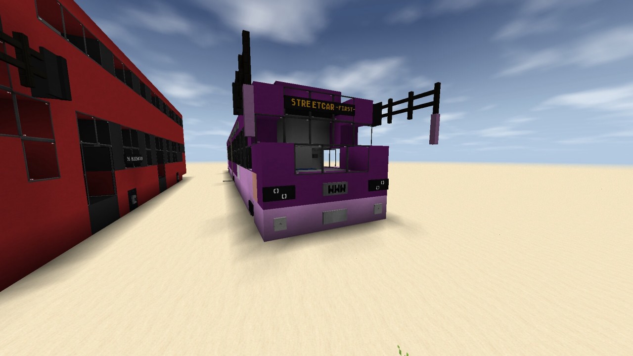 Wright Streetcar | Articulated City Bus Minecraft Map