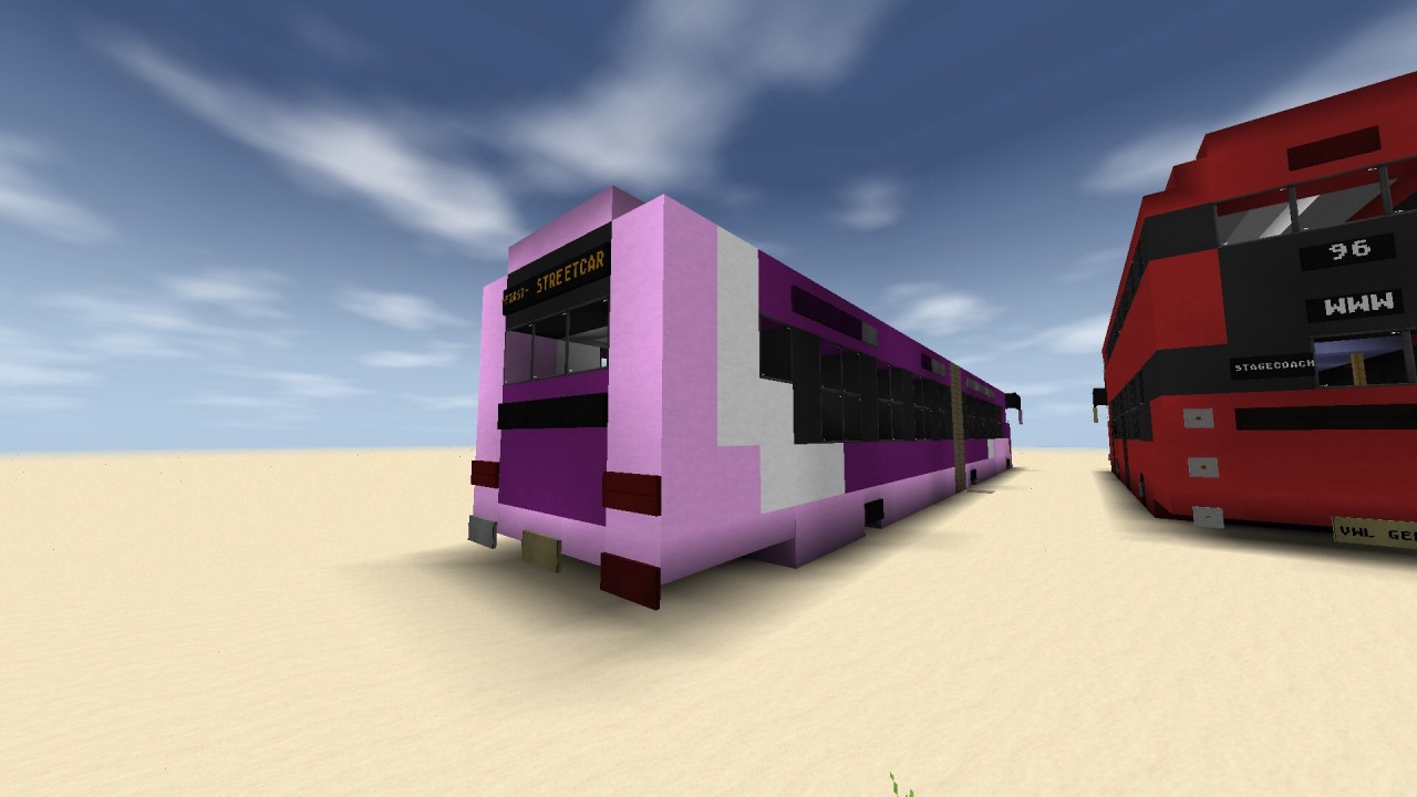 Wright Streetcar | Articulated City Bus Minecraft Map
