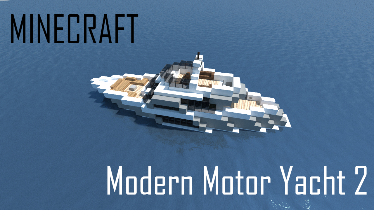 Modern Motor Yacht 2 (full interior) Minecraft Map