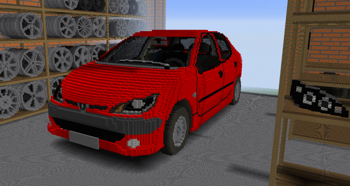 Tuning Headlights Peugeot 206 DR-LINE Minecraft Map
