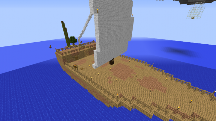 Stranded Boat Survival Minecraft Map
