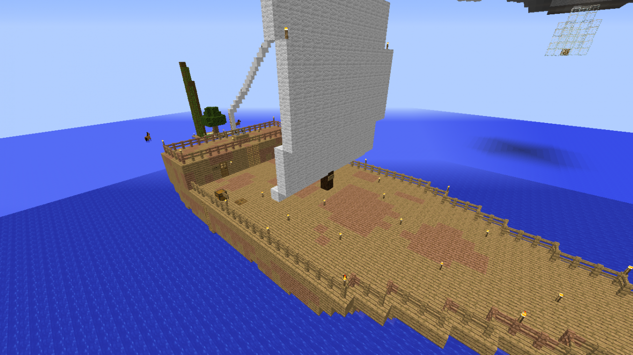 Stranded Boat Survival Minecraft Map