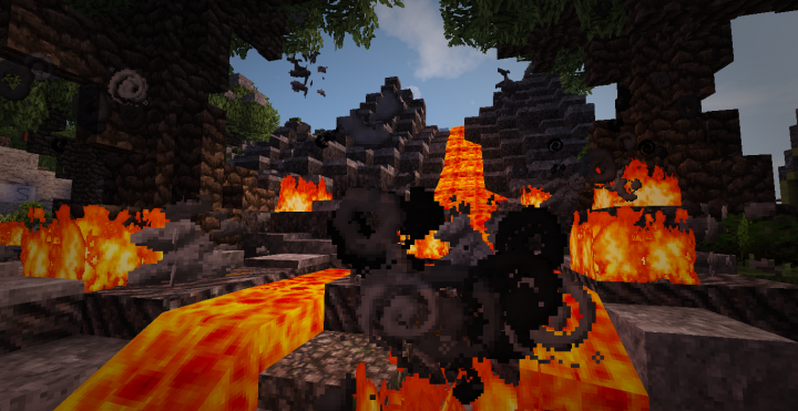 Pahoehoe - a lava flow immolation plot Minecraft Map