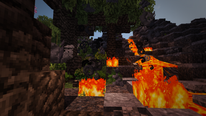 Pahoehoe - a lava flow immolation plot Minecraft Map