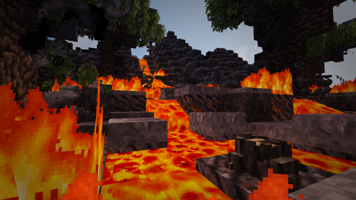 Pahoehoe - a lava flow immolation plot Minecraft Map