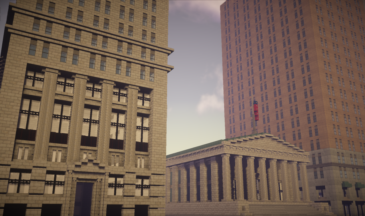 Transportation Building & Bankers Trust Building & Federal Hall ...