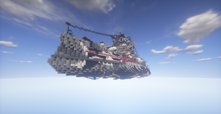 The Valentine // Steampunk Flying Battleship Minecraft Map