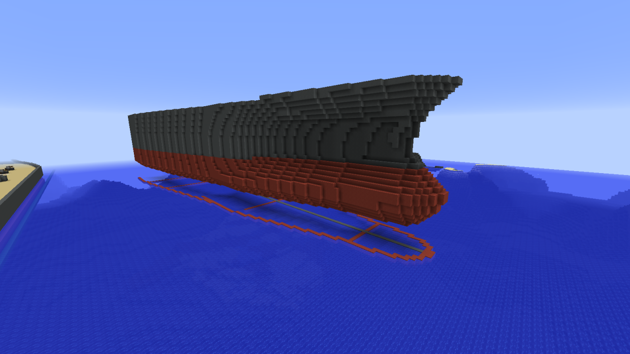Japanese Battleship Musashi Minecraft Map