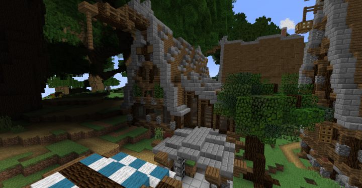 Medieval stable + forge Minecraft Map