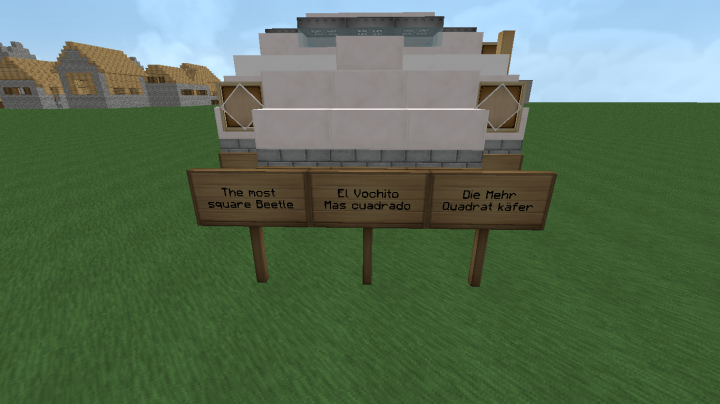 Minecraft vw beetle (very square) Minecraft Map