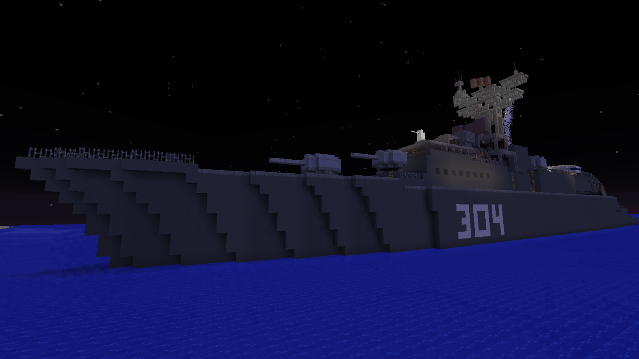 HMCS Algonquin Destroyer Minecraft Map