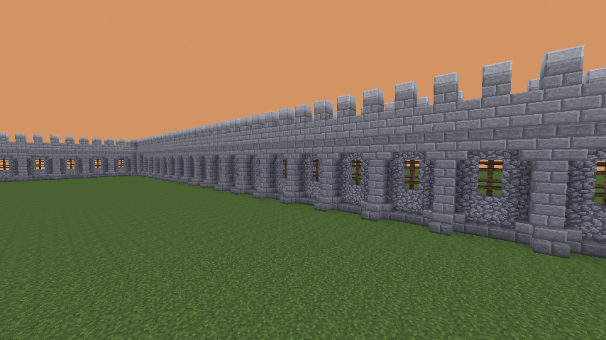 Castle Wall Minecraft Map