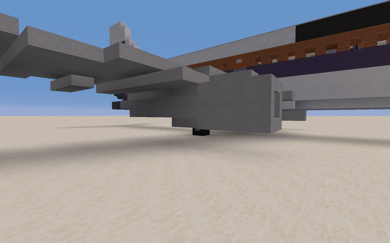 Boeing 737-200 United Airlines Minecraft Map
