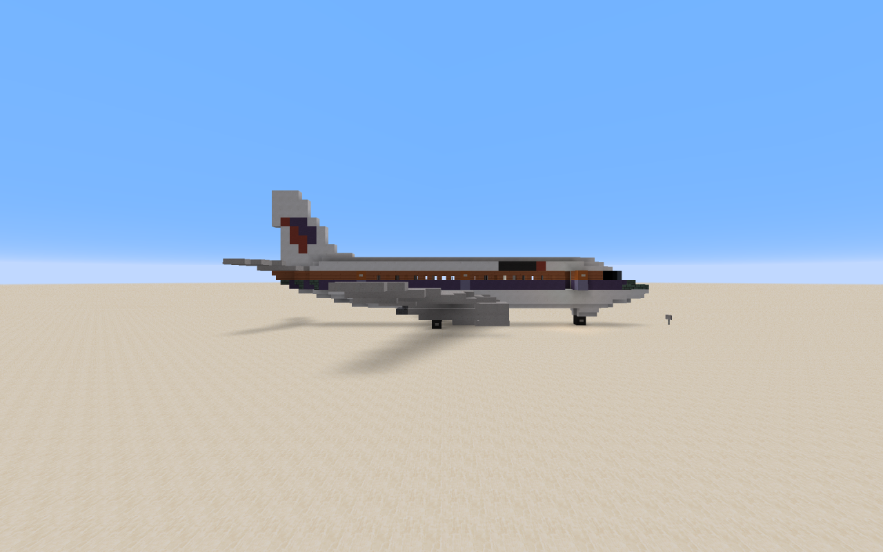 Boeing 737-200 United Airlines Minecraft Map