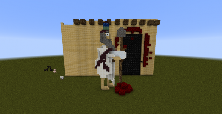 Sumerian reliefs. based on Shemot Minecraft Map