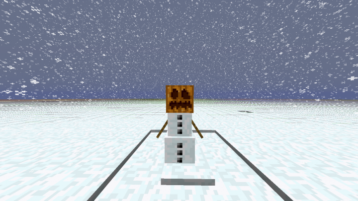 Minecraft Snow Golem In Real Life
