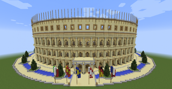 Roman Coliseum(Colosseum) Minecraft Project