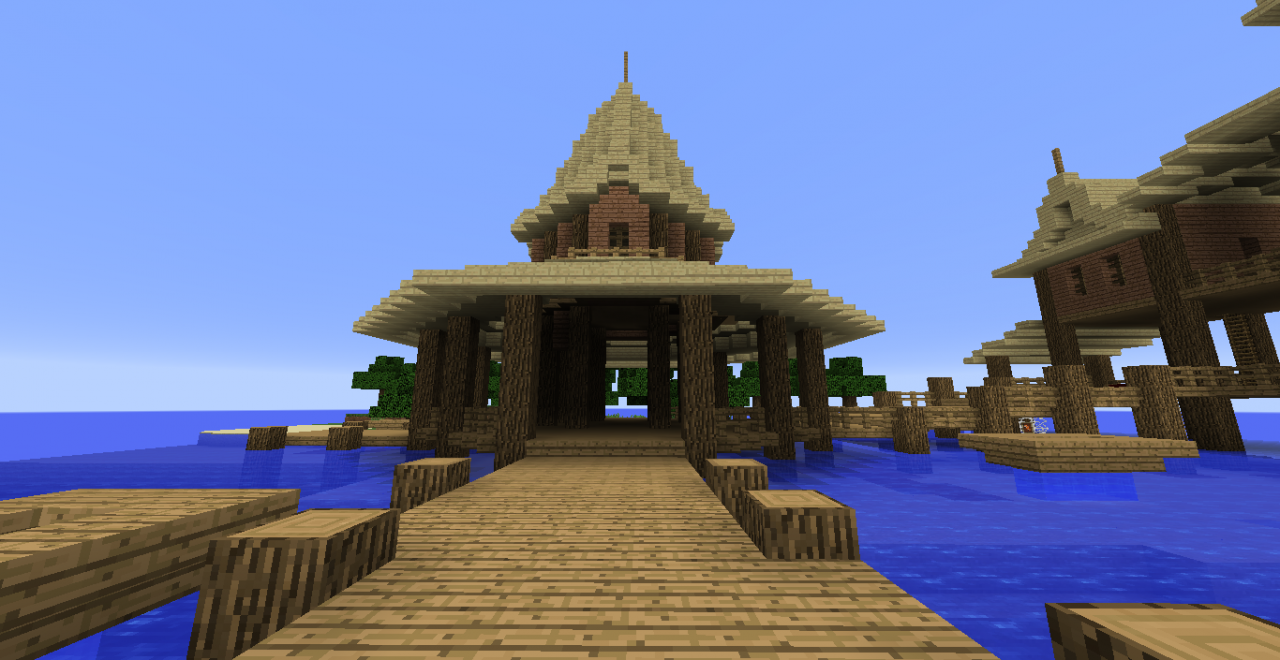 Exotic fishery island Minecraft Map