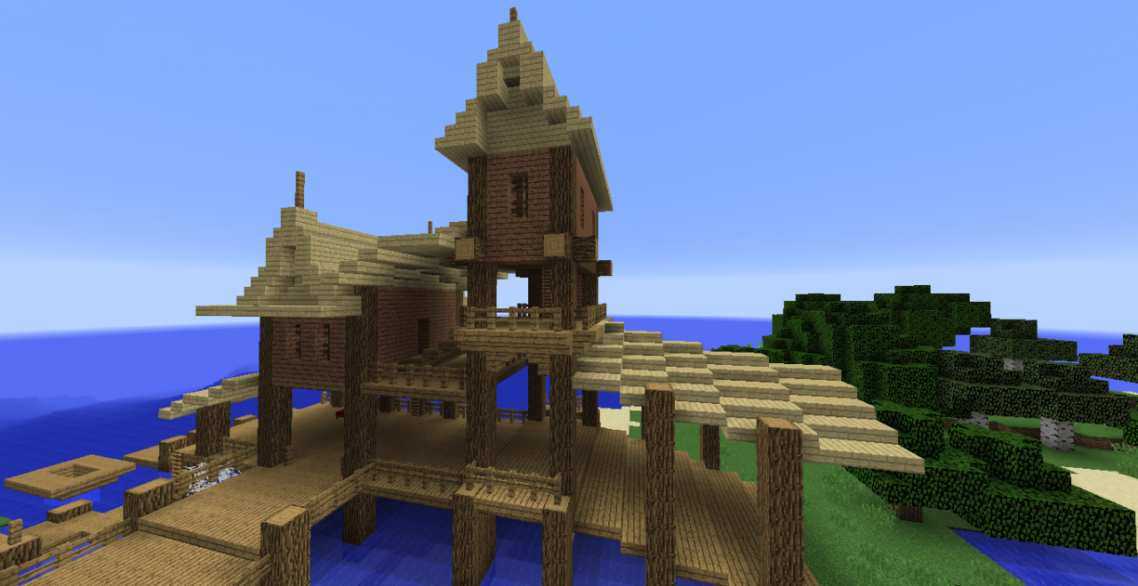 Exotic fishery island Minecraft Map