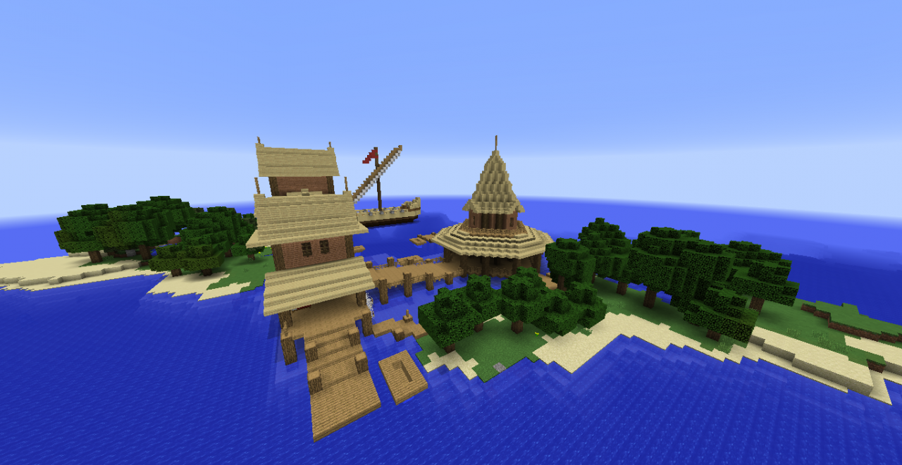 Exotic fishery island Minecraft Map