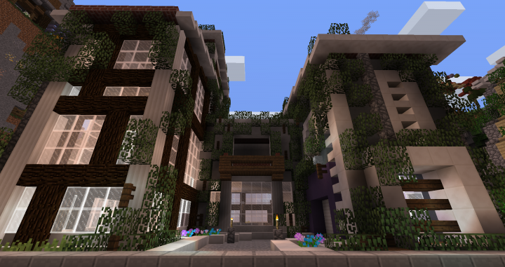 Half modern house Minecraft Map