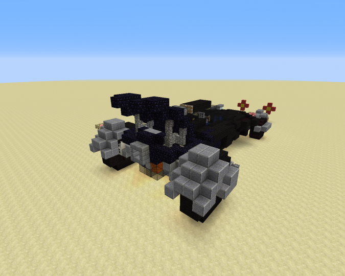 Batman v superman batmobile with armory(not movable) Minecraft Map