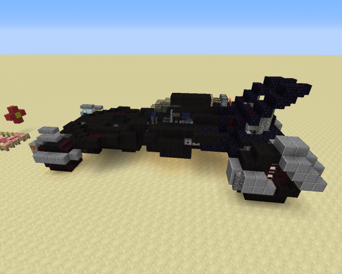 Batman v superman batmobile with armory(not movable) Minecraft Map