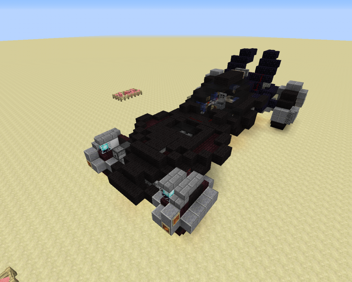 Batman v superman batmobile with armory(not movable) Minecraft Map