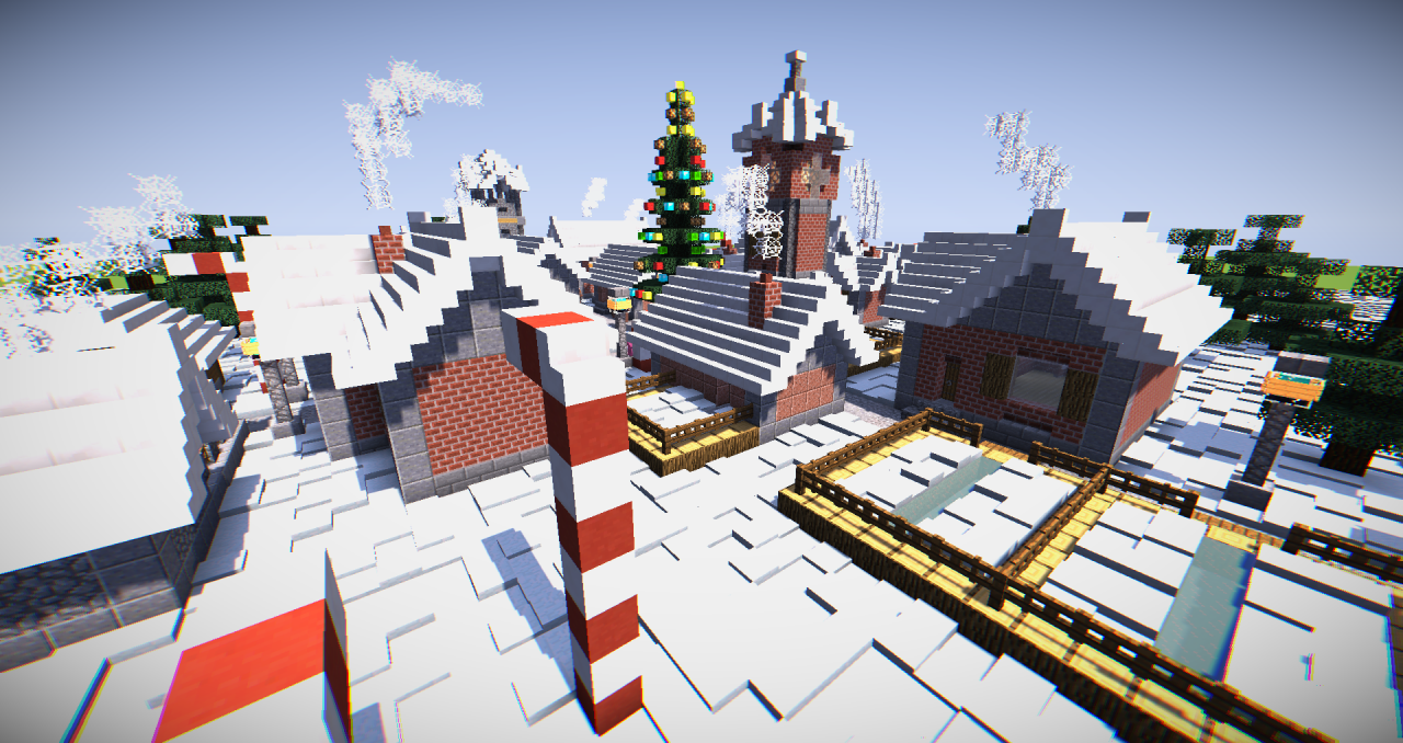 Generic NPC Village turned Epic Winter Wonderland! Minecraft Map
