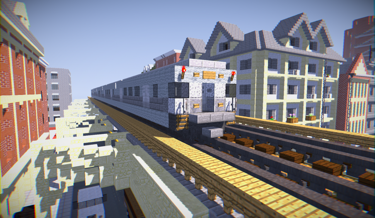 Chicago L Train CTA 5000 series +Animation video Minecraft Map