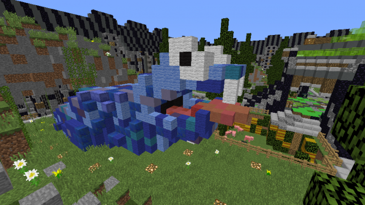 Blue Snake Minecraft Map