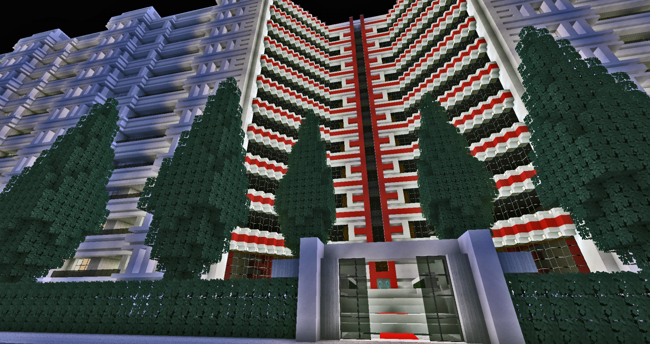 Large Apartment Building Minecraft Map