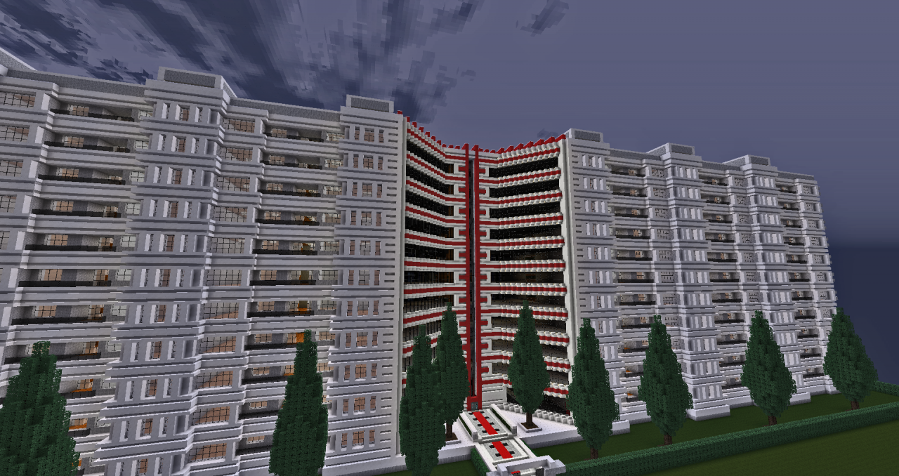 Large Apartment Building Minecraft Map