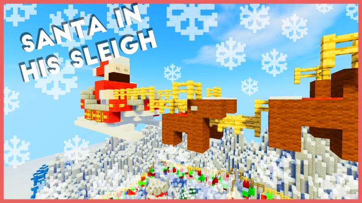 Minecraft - How To Make Santa in his Sleigh Minecraft Project