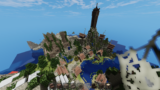 Island bay with castle ruin by SMeijers Minecraft Map