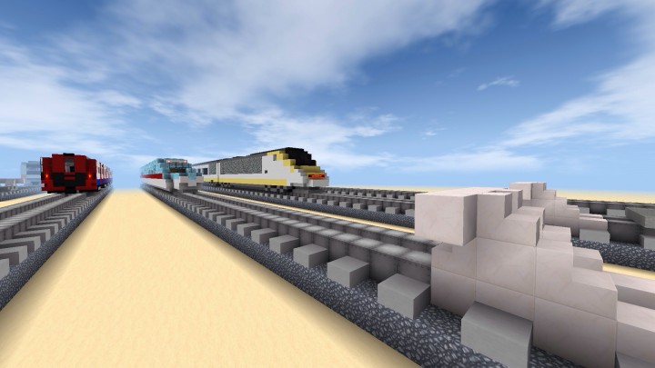 Eurostar Class 373, TGV | High Speed Channel Tunnel Train Minecraft Map