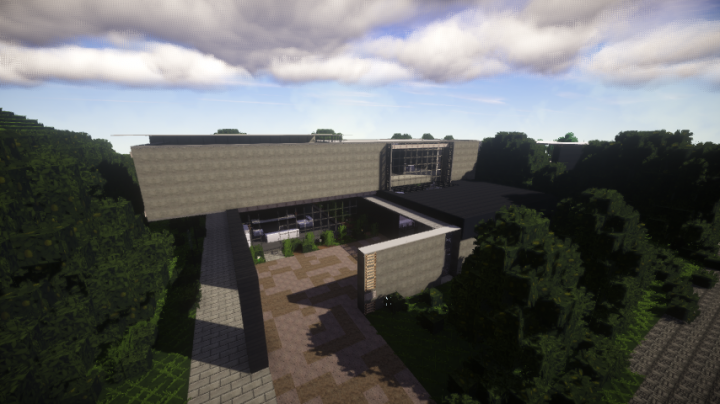 Modern house - box Minecraft Map