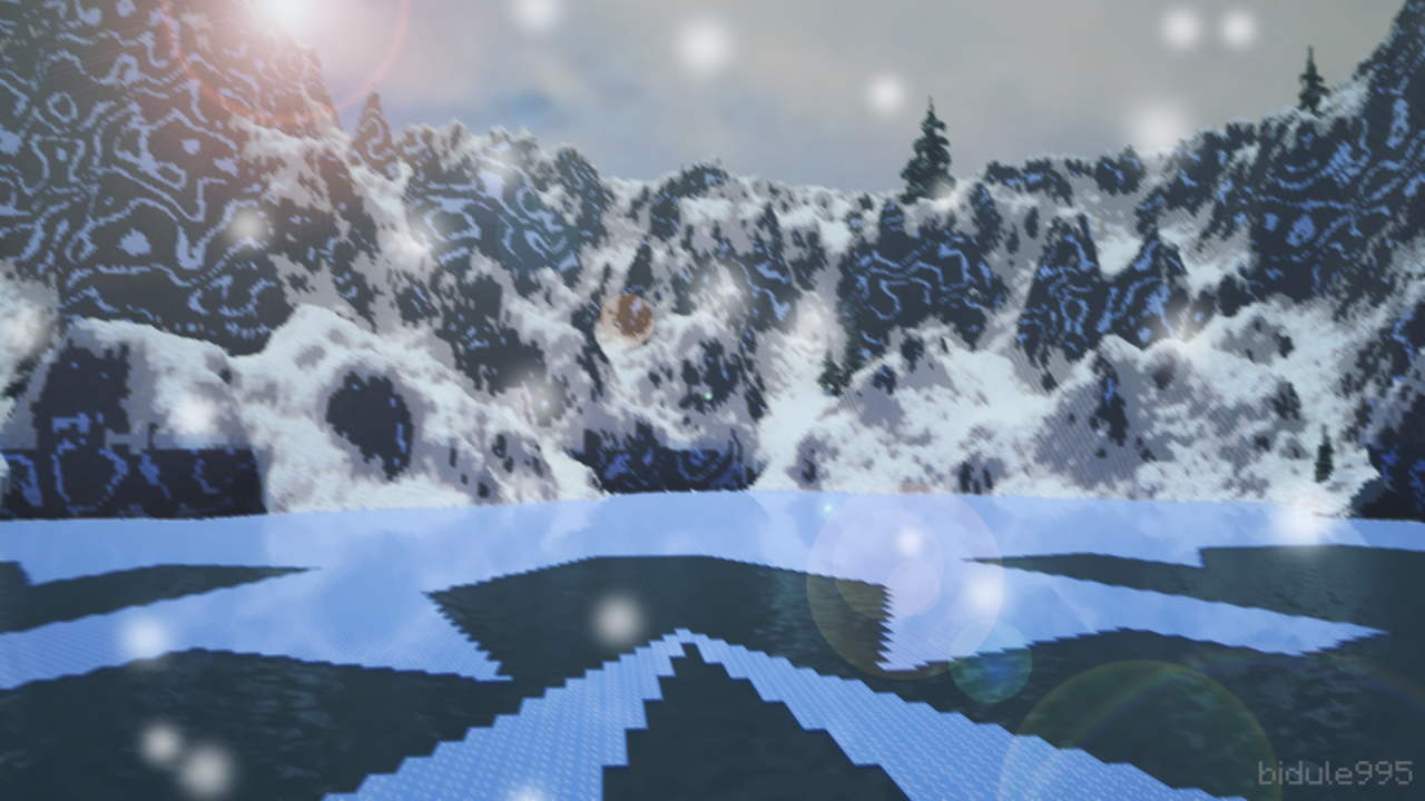 FROZEN LAKE - Merry Christmas! | Custom Brushes, Trees, Textures, and ...