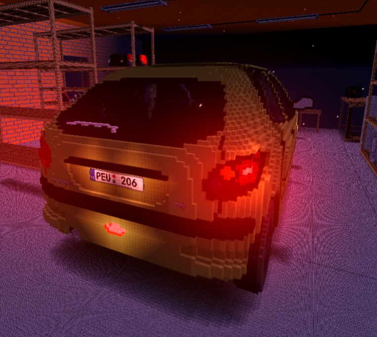 Tuning rear lights Peugeot 206 LA-B Minecraft Map