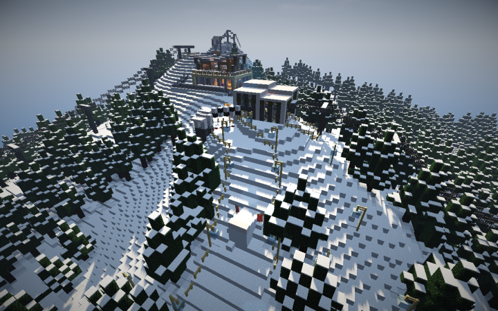 WORKING SKI RESORT 2.0 (Rideable Lifts) [MINECRAFT 1.11] Minecraft Map