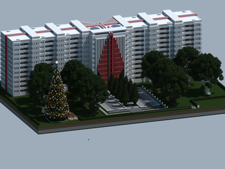 Large Apartment Building Minecraft Map
