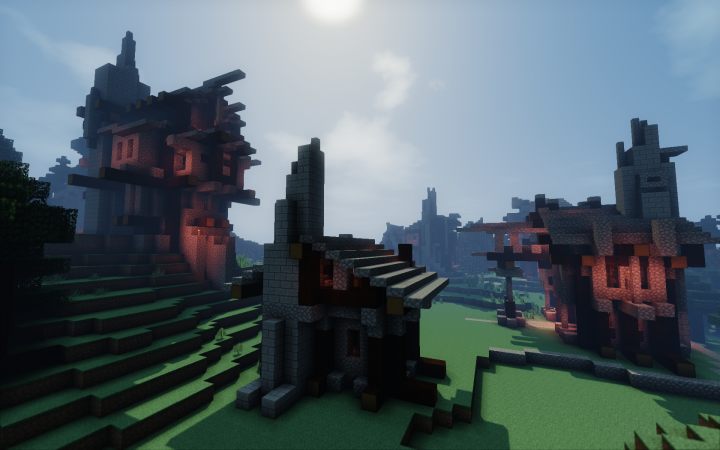 Forest Village. Minecraft Map