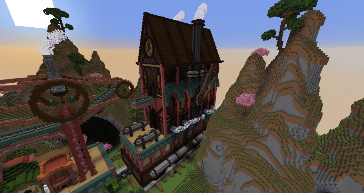 Steampunk Train Minecraft Map