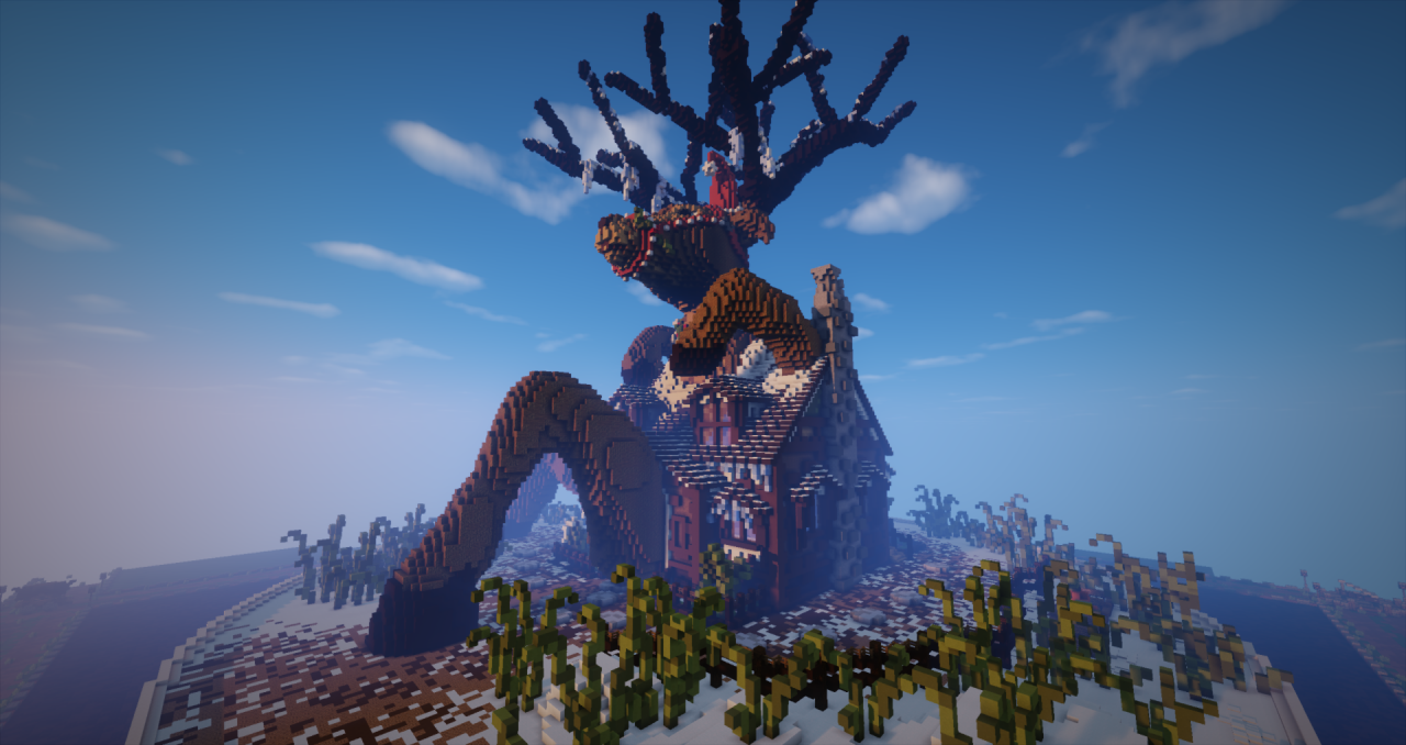 Christmas Special House + Reindeer Minecraft Map