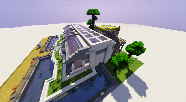 Jurassic Park InGen Com Center Minecraft Map