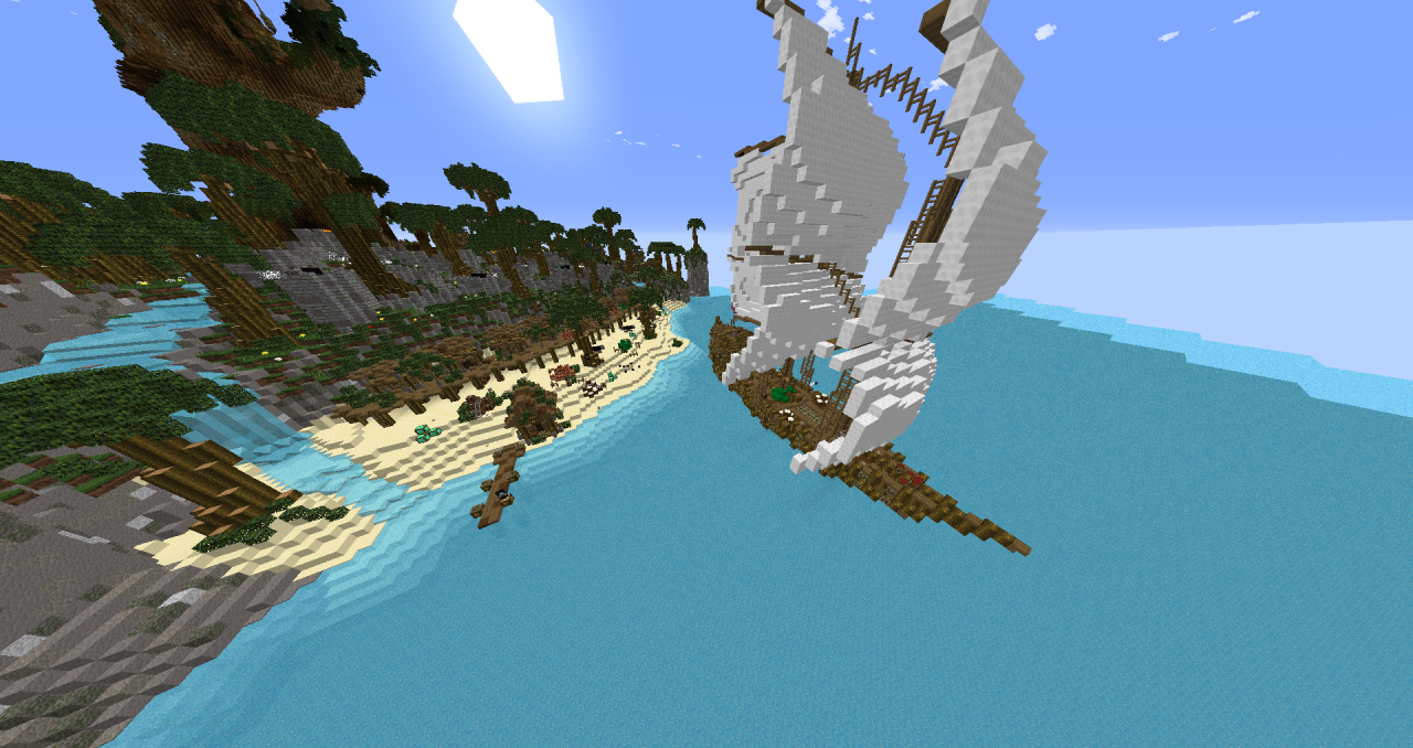 Pirate Map Built by CottonEyeJoe Minecraft Map