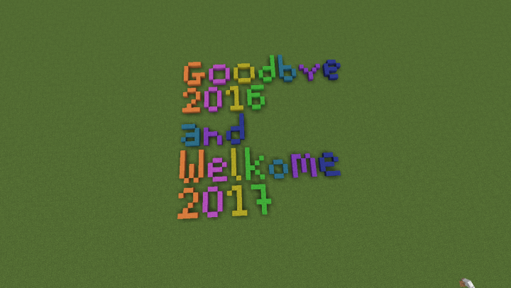 Goodbye 2016 and welcome 2017 Minecraft Map