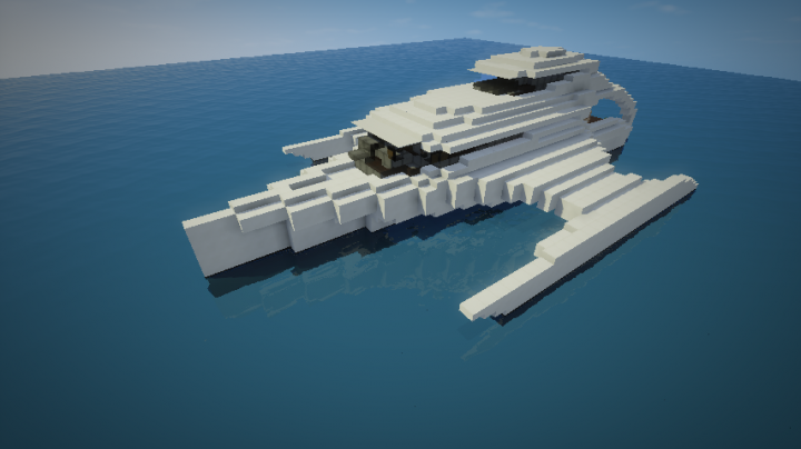 FUTURISTIC YACHT // YACHT FUTURISTE by Biof429 Minecraft Map