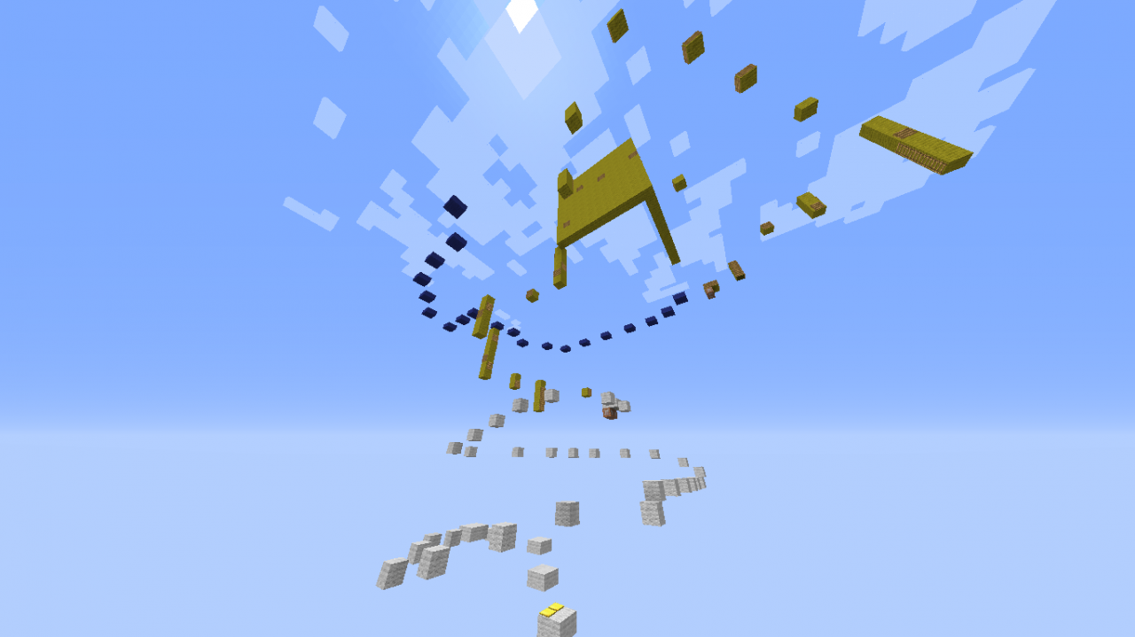 Sky Cloud Parkour For TBNRfrags Minecraft Map