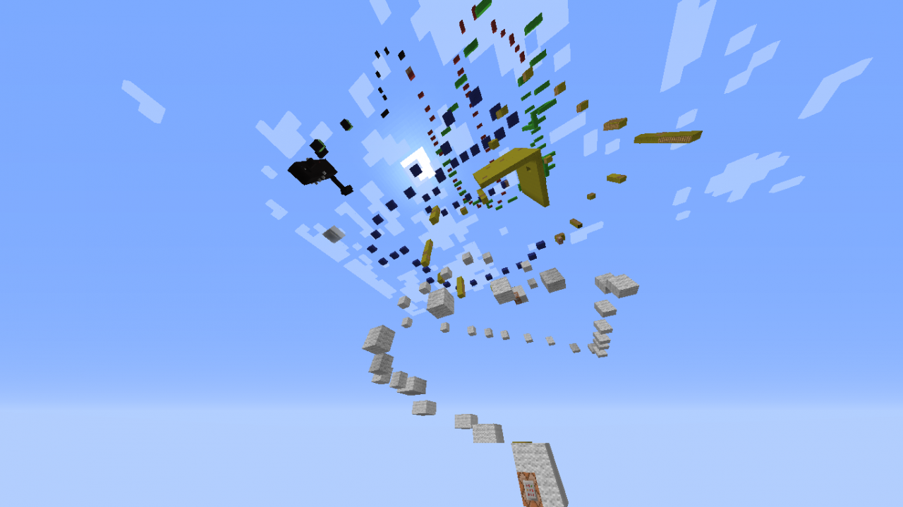 Sky Cloud Parkour For TBNRfrags Minecraft Map